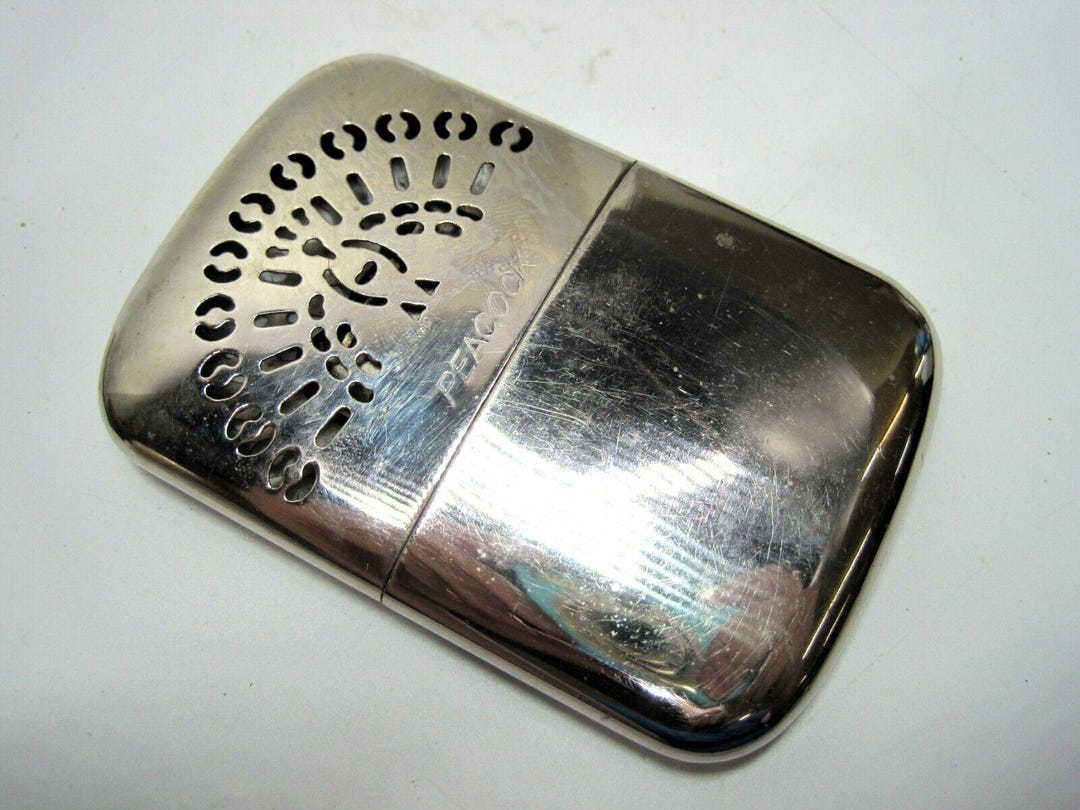 VINTAGE CHROME Peacock Hand Warmer Made in Japan Silver - Etsy