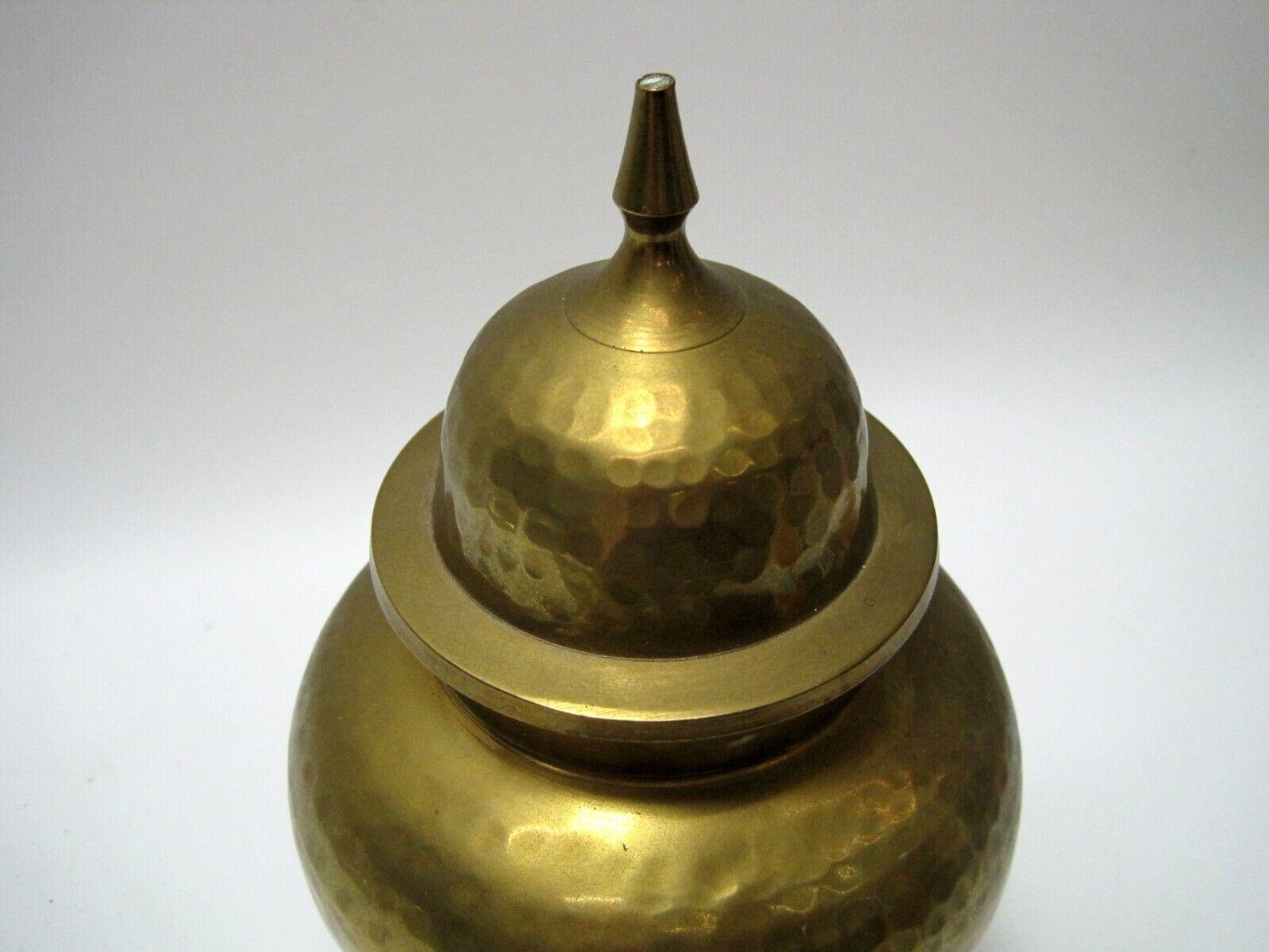 Vintage Decorative Hammered Solid Brass Ginger Jar Made in India 9" - Etsy