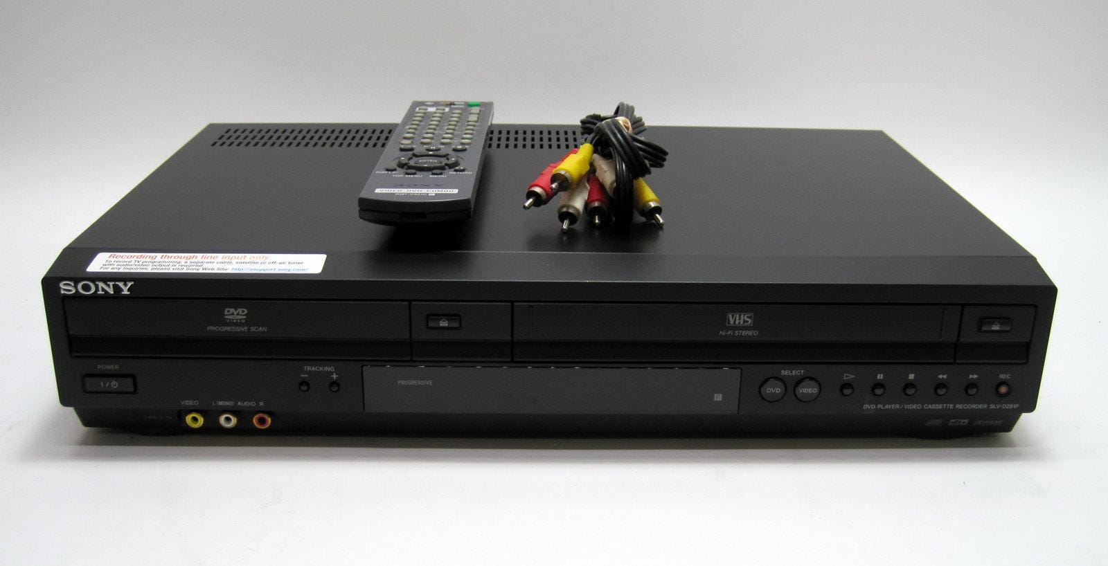 Sony SLV-D281P Dvd/vhs Vcr Combo Player Recorder W/remote & AV Cable - Etsy