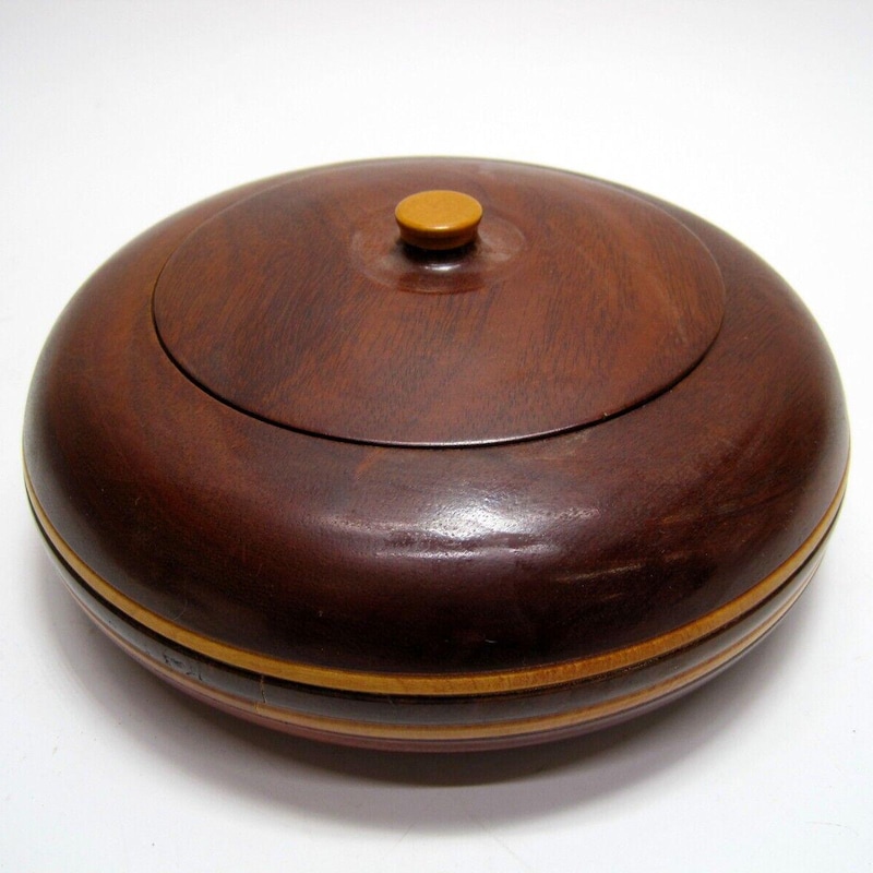 Turned Wood Box for Vessel - Etsy