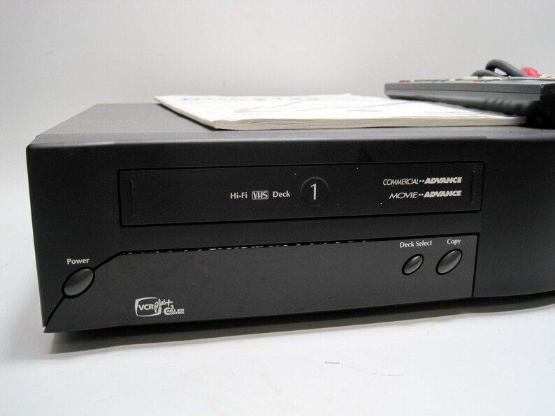 Sensory Science Dual-deck Vcd Vhs+ DDV2120 W/manual Av Cable & Remote ...