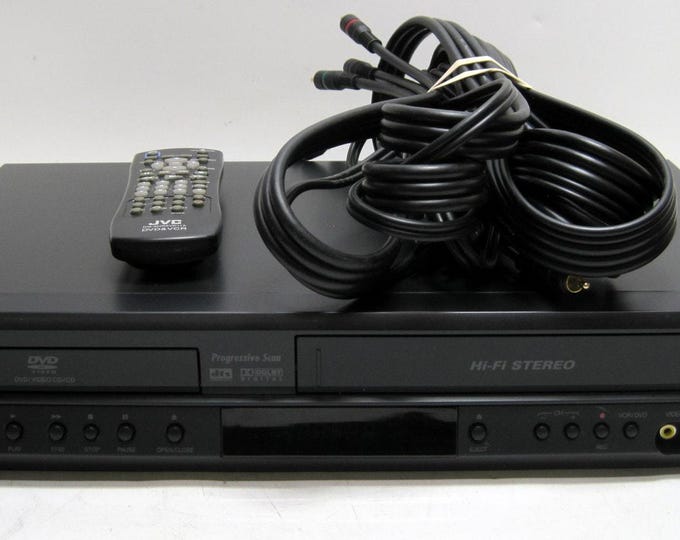 JVC HR-XVC16 Combo Dvd Video Cd Vcr Vhs Player Recorder W/remote & Av ...