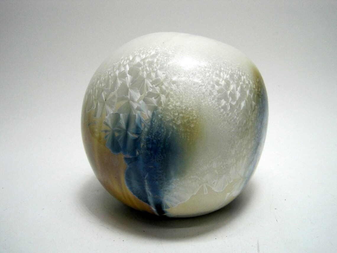 Vintage Oregon Artist Dale Donovan Studio Art Pottery Crystalline Blue ...