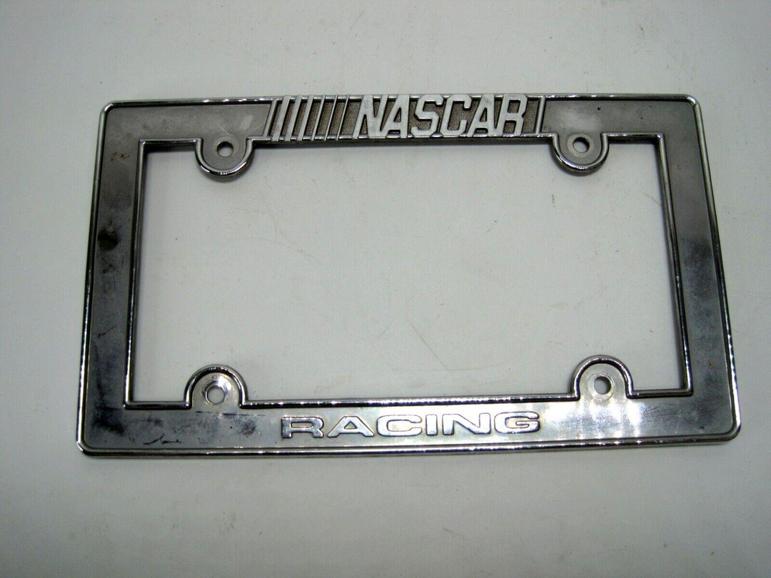 VTG Nascar RACING Logo License Plate Frame NASCAR Tag - Etsy