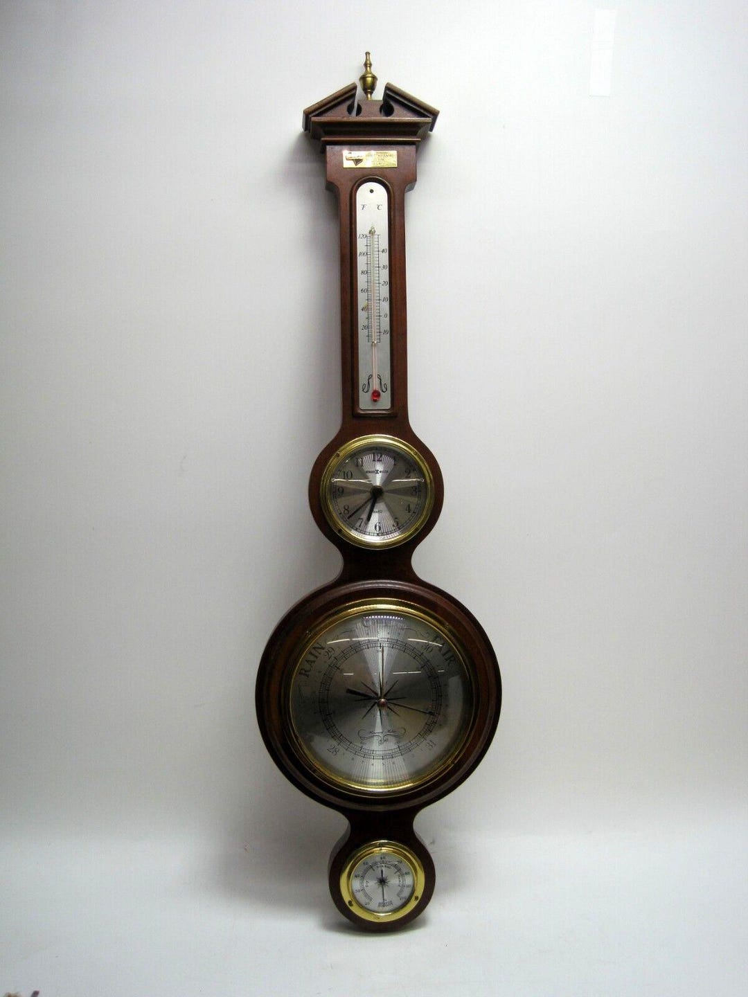 Howard Miller 612-718 Catalina Wall Clock and Weather Station Barometer ...