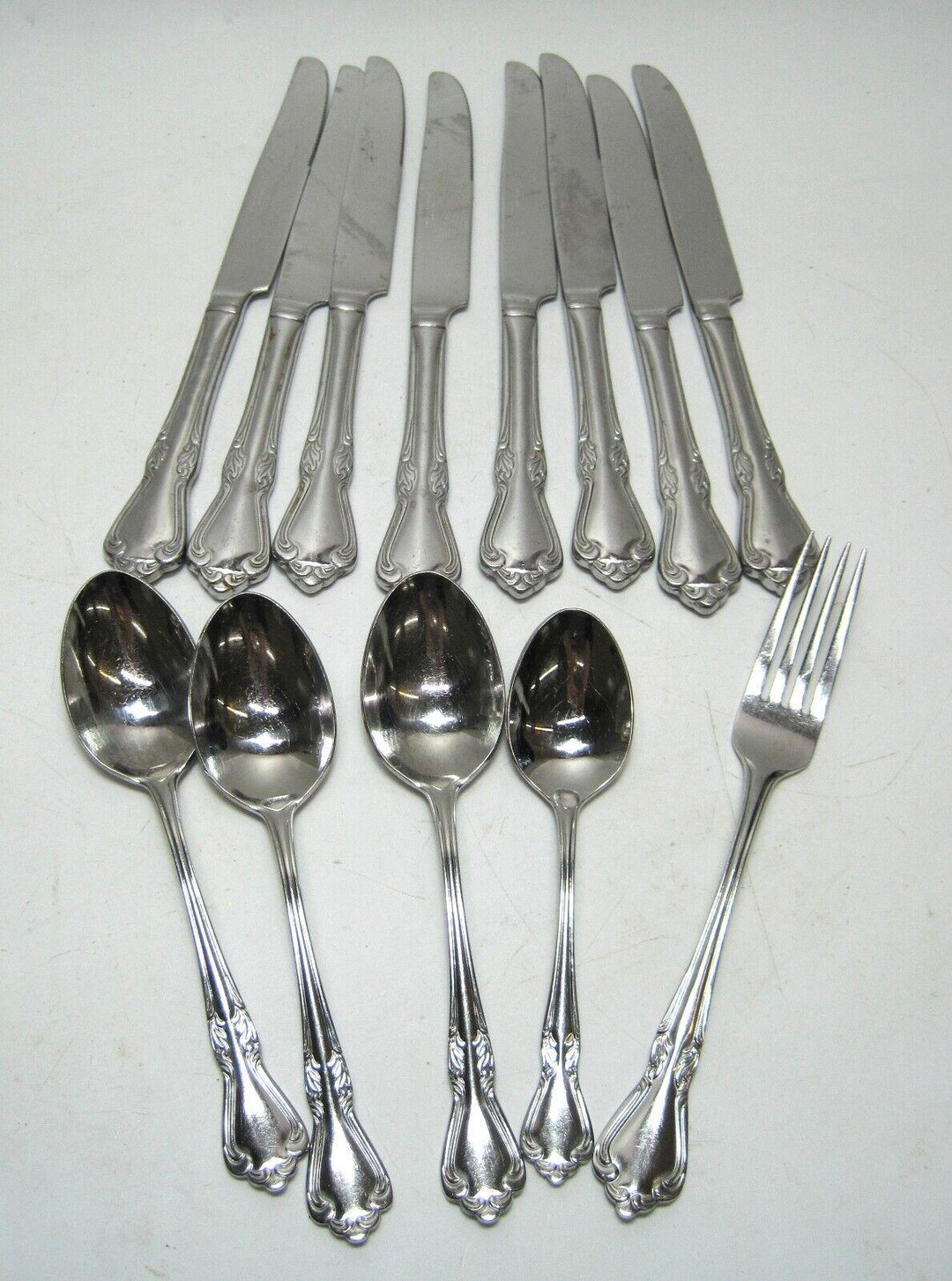 13 Pieces Reed Barton Belle Grove Stainless 18/10 Flatware - Etsy