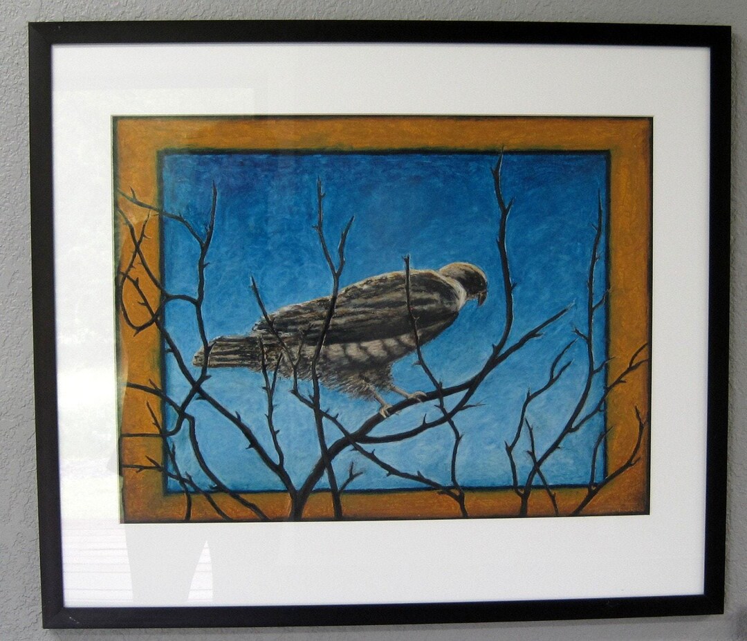 Oilbar & Ink Mixed Media on Board "the Tame Hunter" Susan Johnson ...