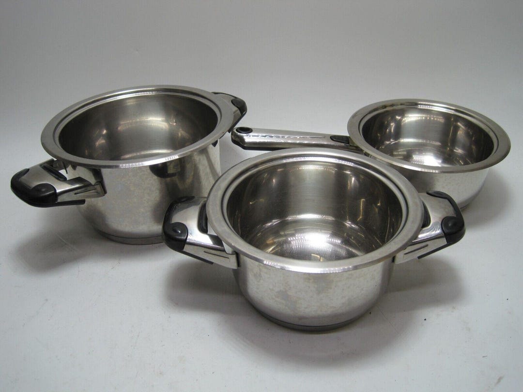 Set of 3 - Kochtopfhaus Müller Prestige Pans Germany NO LIDS - Etsy