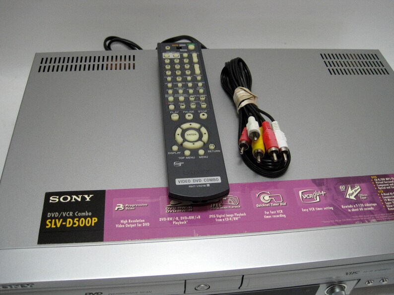 Sony SLV-D500P Dvd/vhs Vcr Combo Player & Recorder W/remote and AV ...