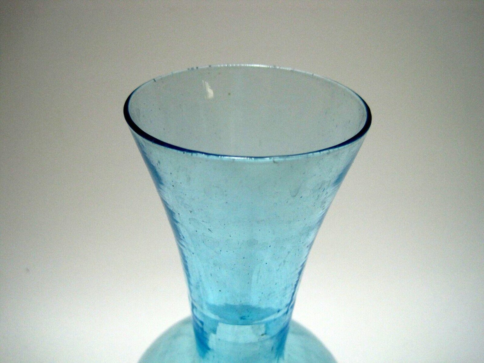 VTG MCM Boho Blue Rossini Made in Italy Empoli Glass Vase 8 1/4" - Etsy