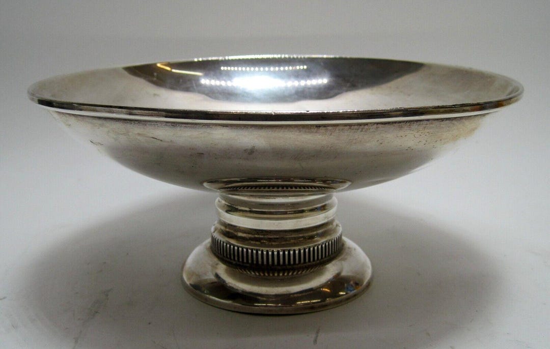 Preisner 925 Sterling Silver Compote Fruit Bowl 391 Grams NOT WEIGHTED ...