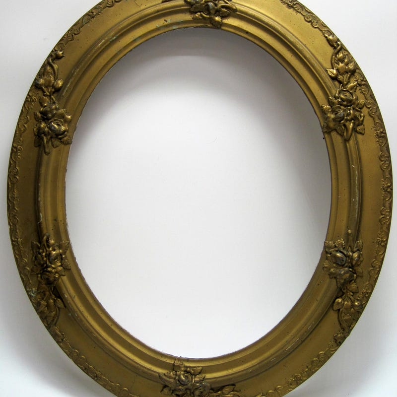 Oval Gilt Gold Wood Frame - Etsy