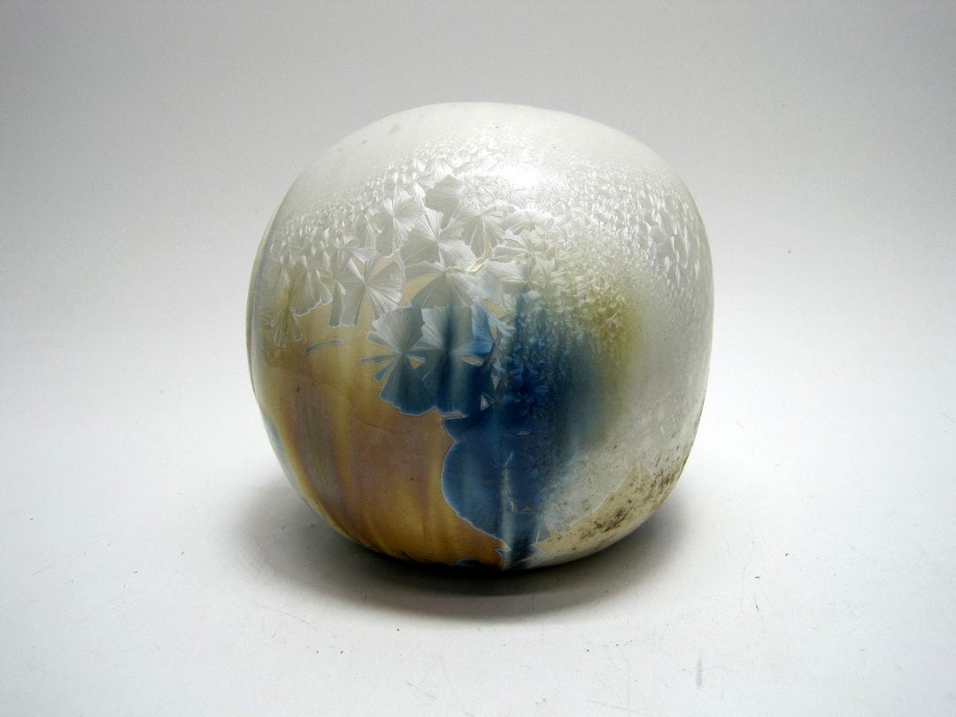 Vintage Oregon Artist Dale Donovan Studio Art Pottery Crystalline Blue ...
