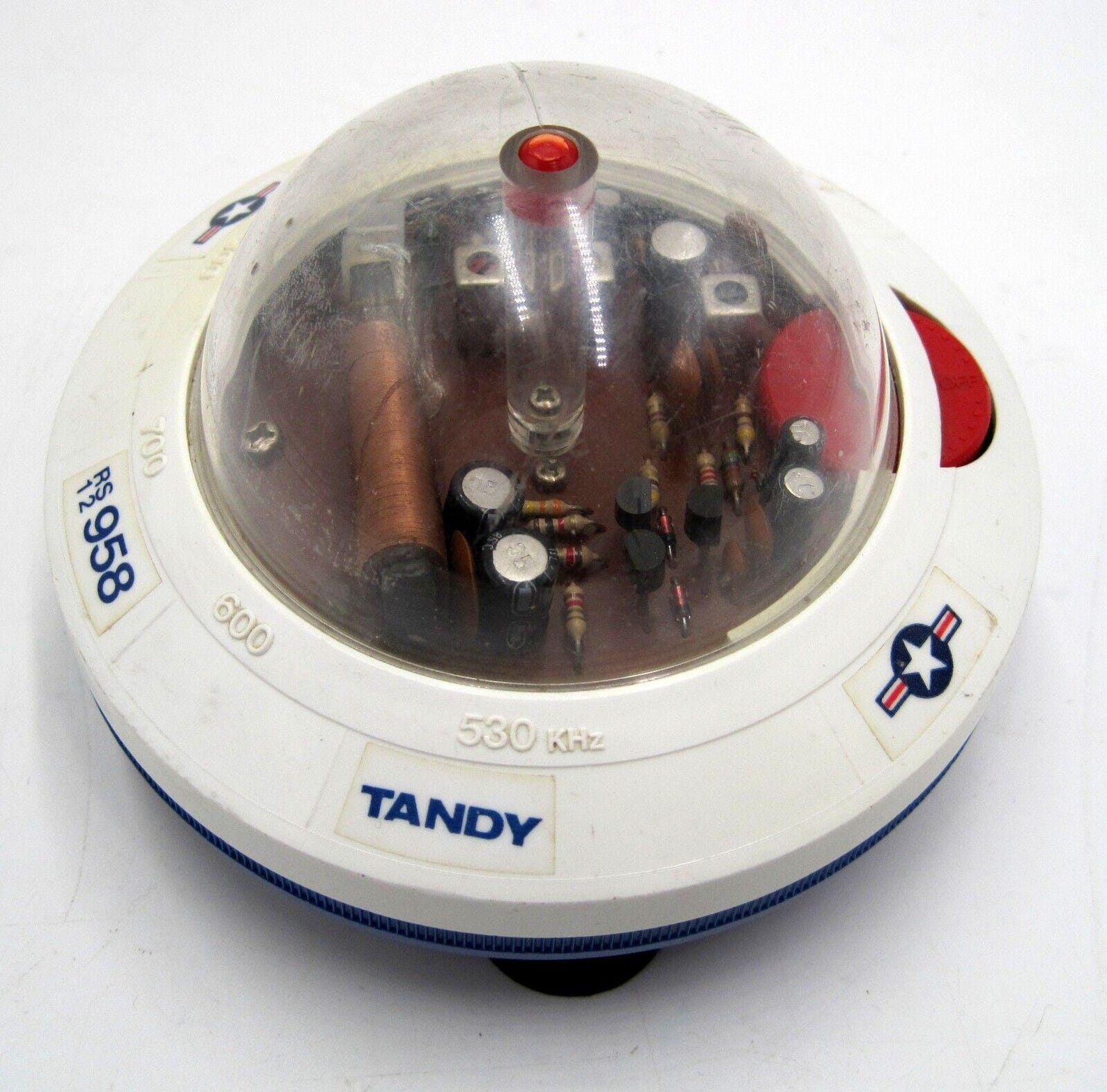 1960's Tandy Space / Flying Saucer /UFO AM Transistor Radio Tested ...