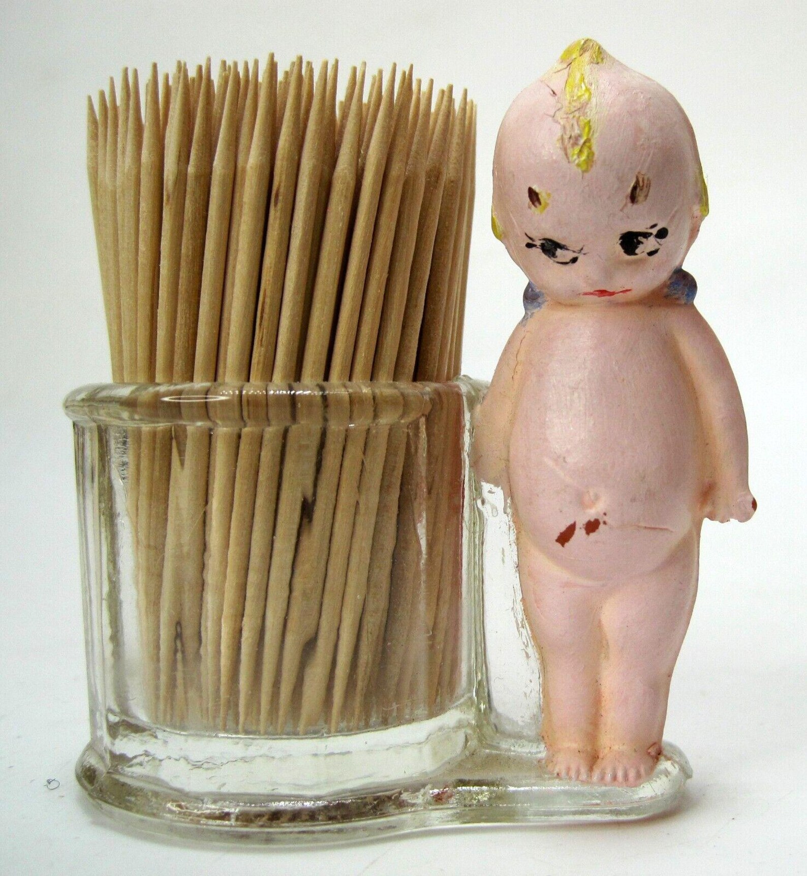 Vintage Kewpie Doll Toothpick Holder Hand Painted - Etsy