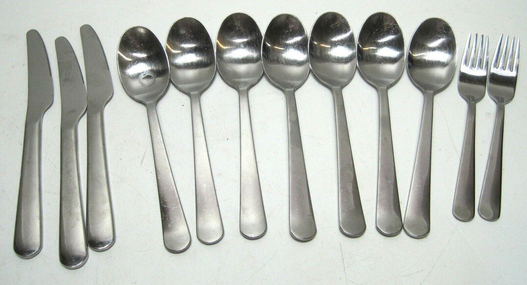 12 Pieces IKEA DRAGON 22185 Knives, Forks and Spoons Stainless Flatware ...