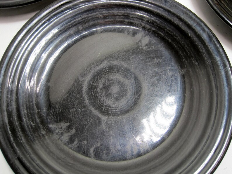 Set of 4 - Fiestaware 9" Foundry Black Luncheon Plates Fiesta - Etsy