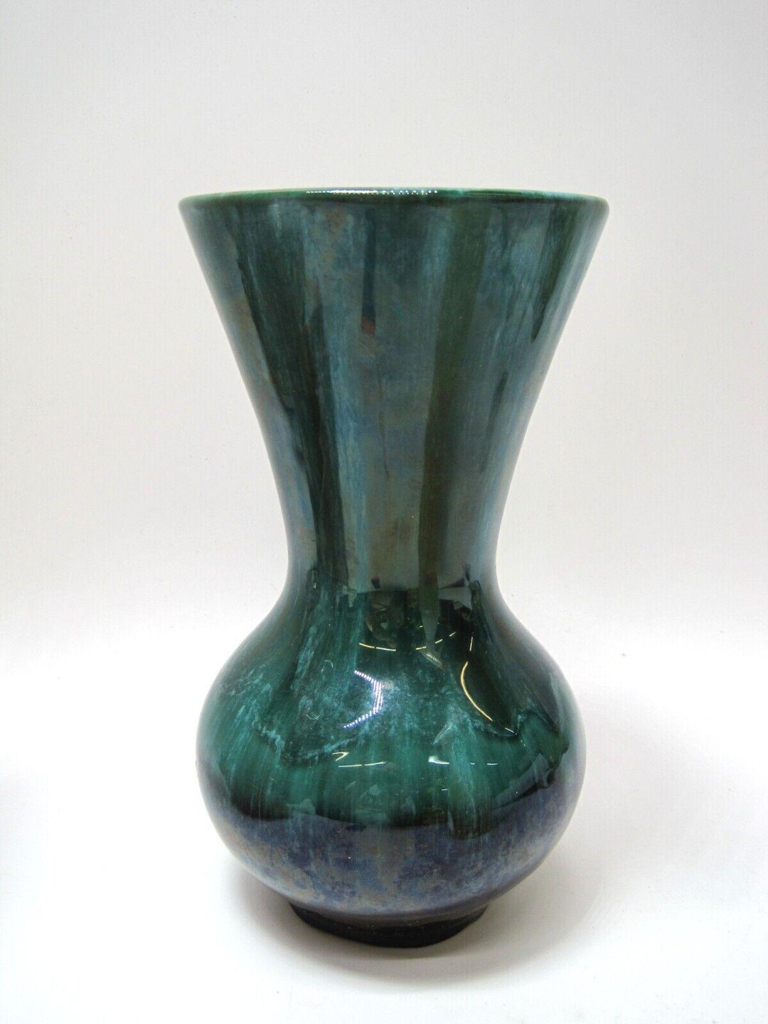 Vintage Blue Mountain Pottery Drip Glaze Vase Green 8.75" - Etsy