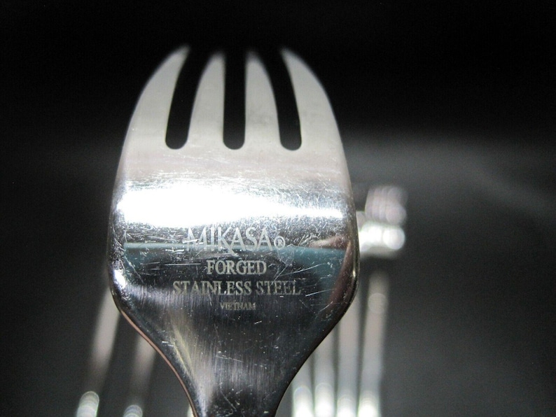 8 Pieces Mikasa MIS60 Flatware Forged Stainless Steel - Etsy