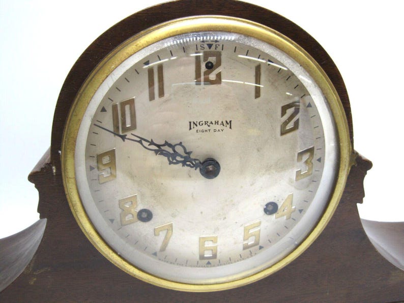 Antique 1920's Ingraham Mechanical Mantle Clock 8 Day - Etsy