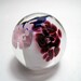 Larson Crystal Blown Glass Paperweight 4 Inch Made in USA Flowers Trio ...