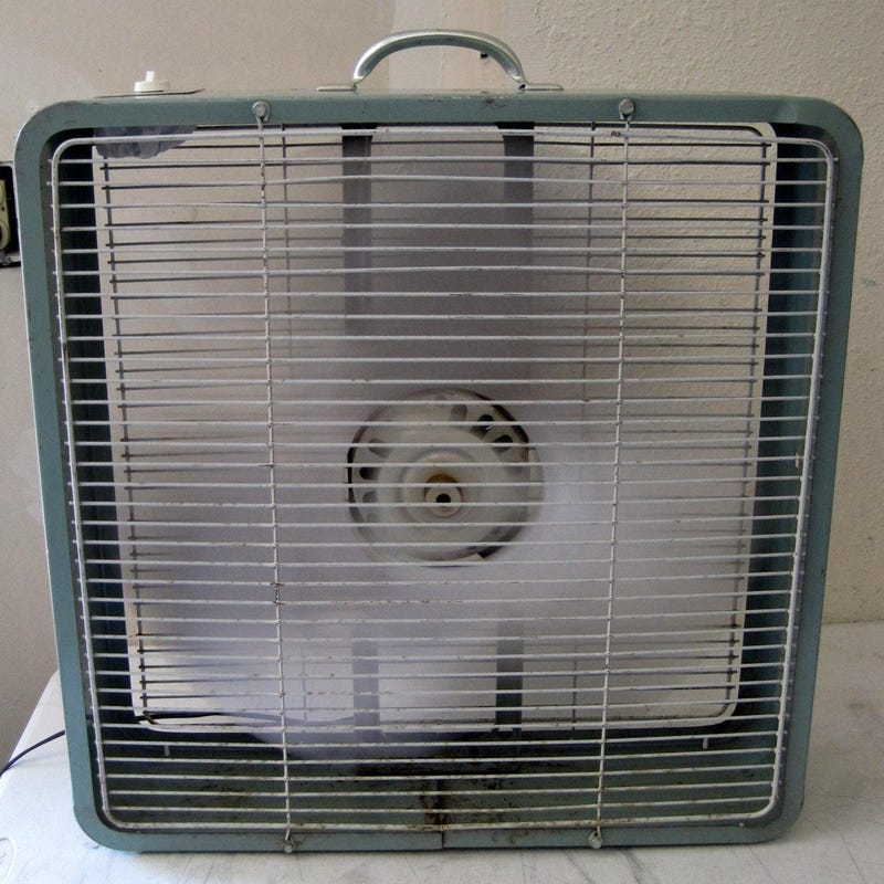 Antique Blue Hand Fan - Etsy