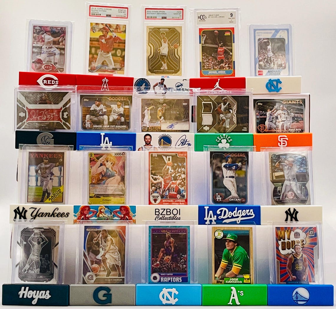 Custom 3D Printed Card Display Stand for Sports/gaming Cards, Comics ...