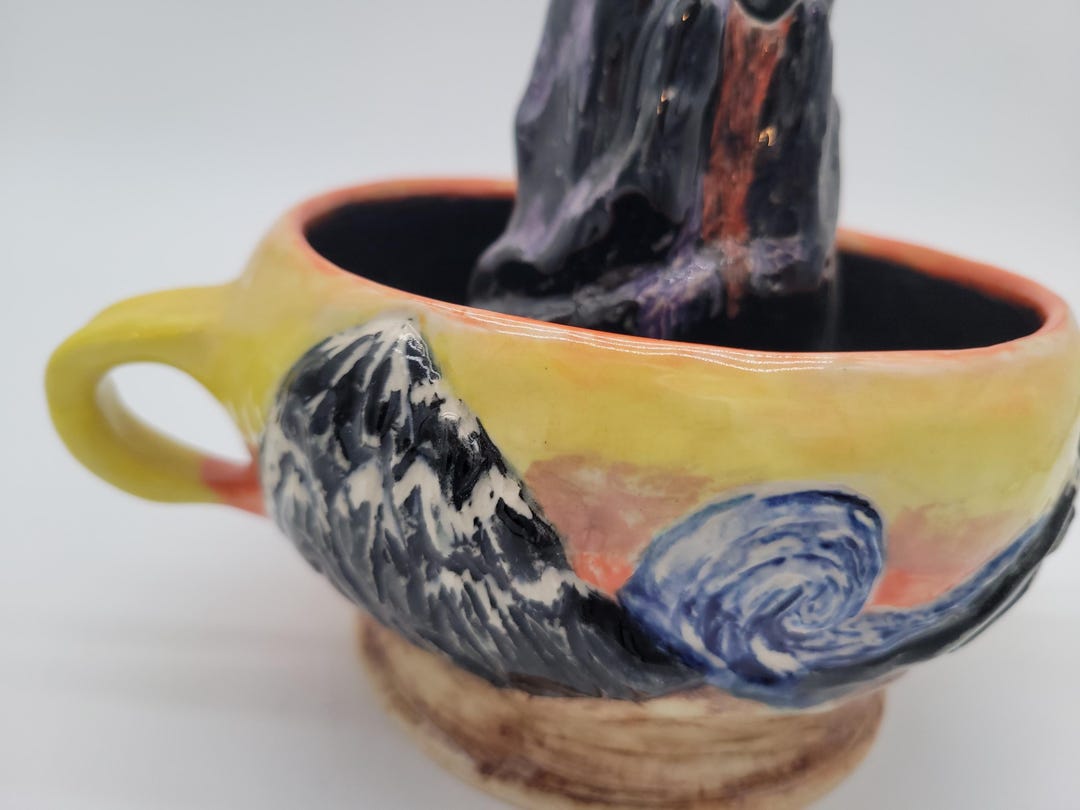 Hand-built Volcano Bowl: Original Tiki Drinkware - Etsy