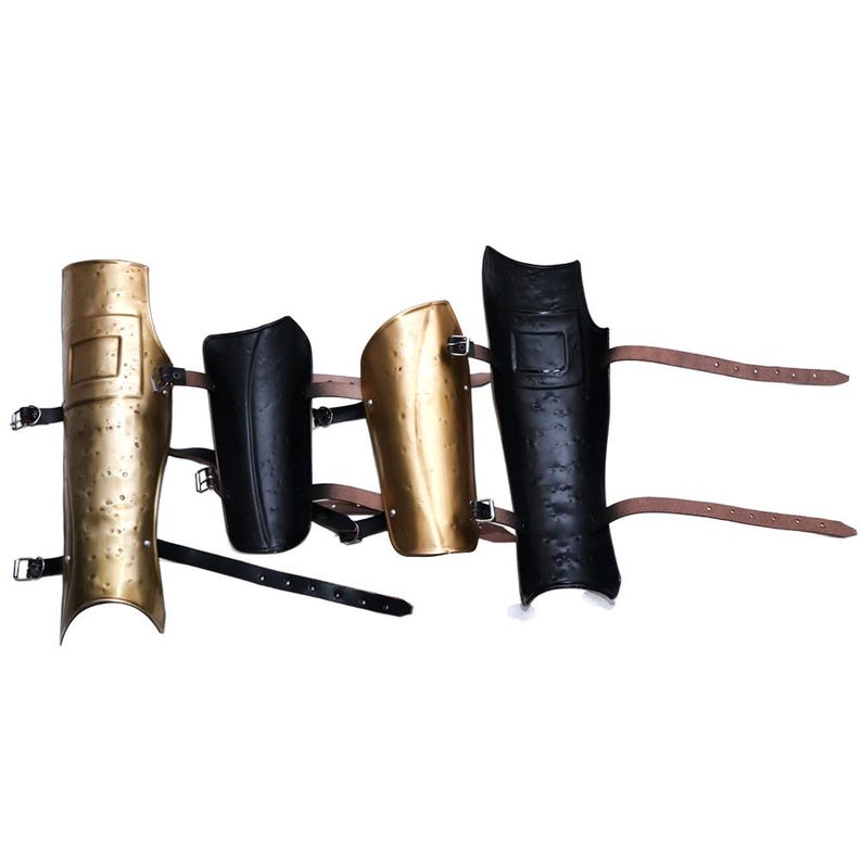 Medieval 300 Movie Spartan Leg Arm Guard Knight King Leonidas Metal Leg ...