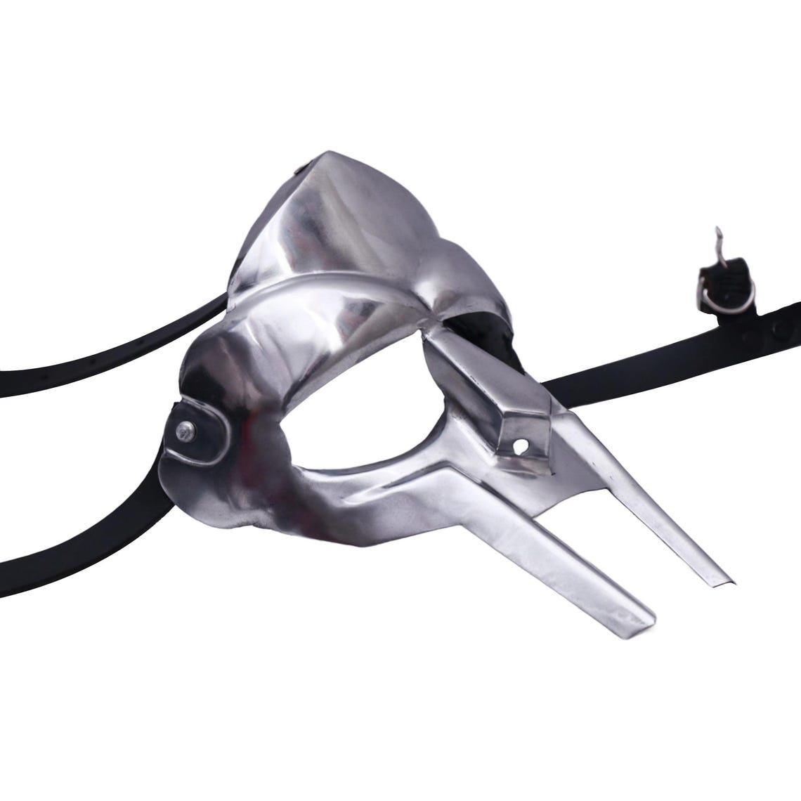 Metal Steel Face Mask Armor Medieval MF Doom Rapper Mask Gladiator ...