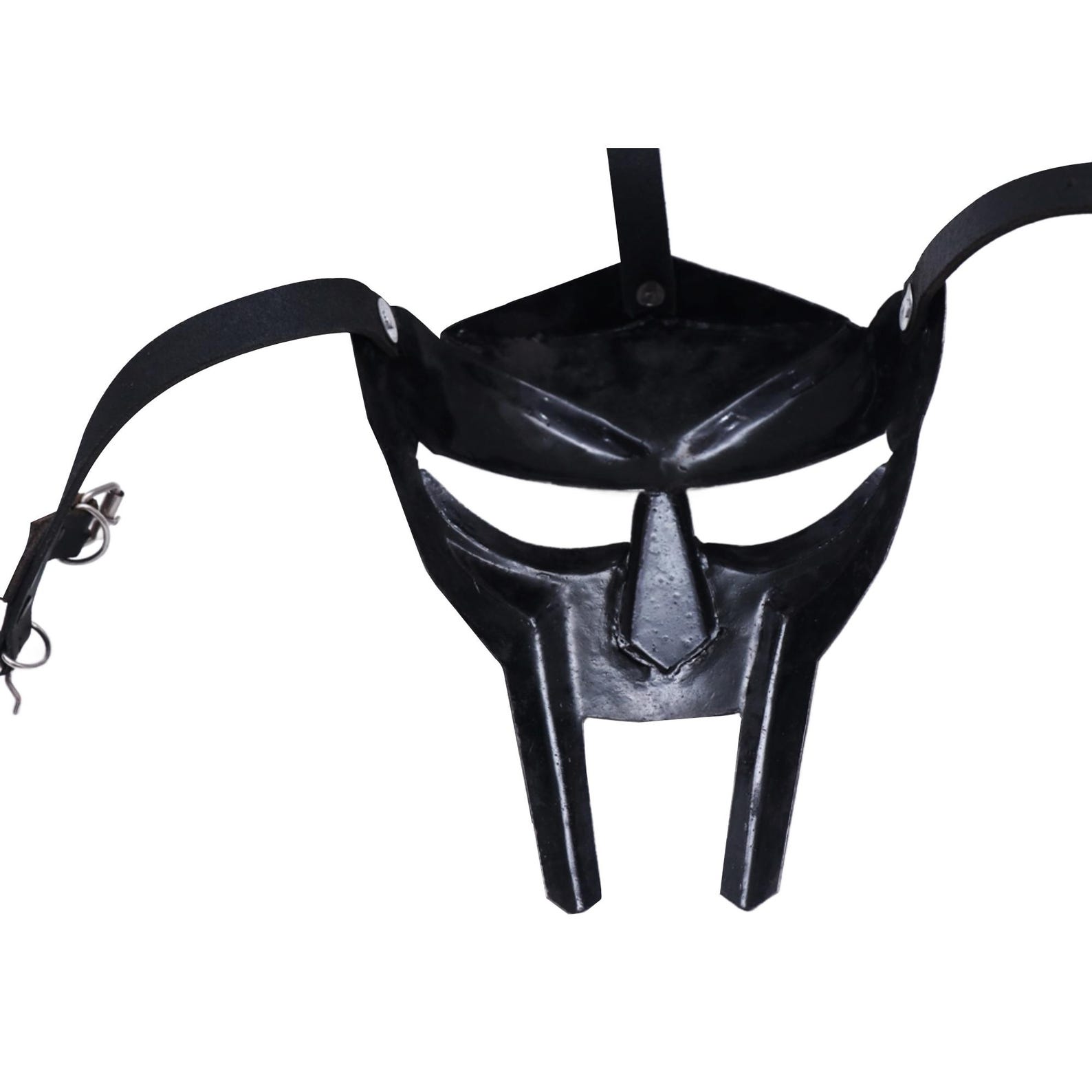 Metal Steel Face Mask Armor Medieval MF Doom Rapper Mask Gladiator ...