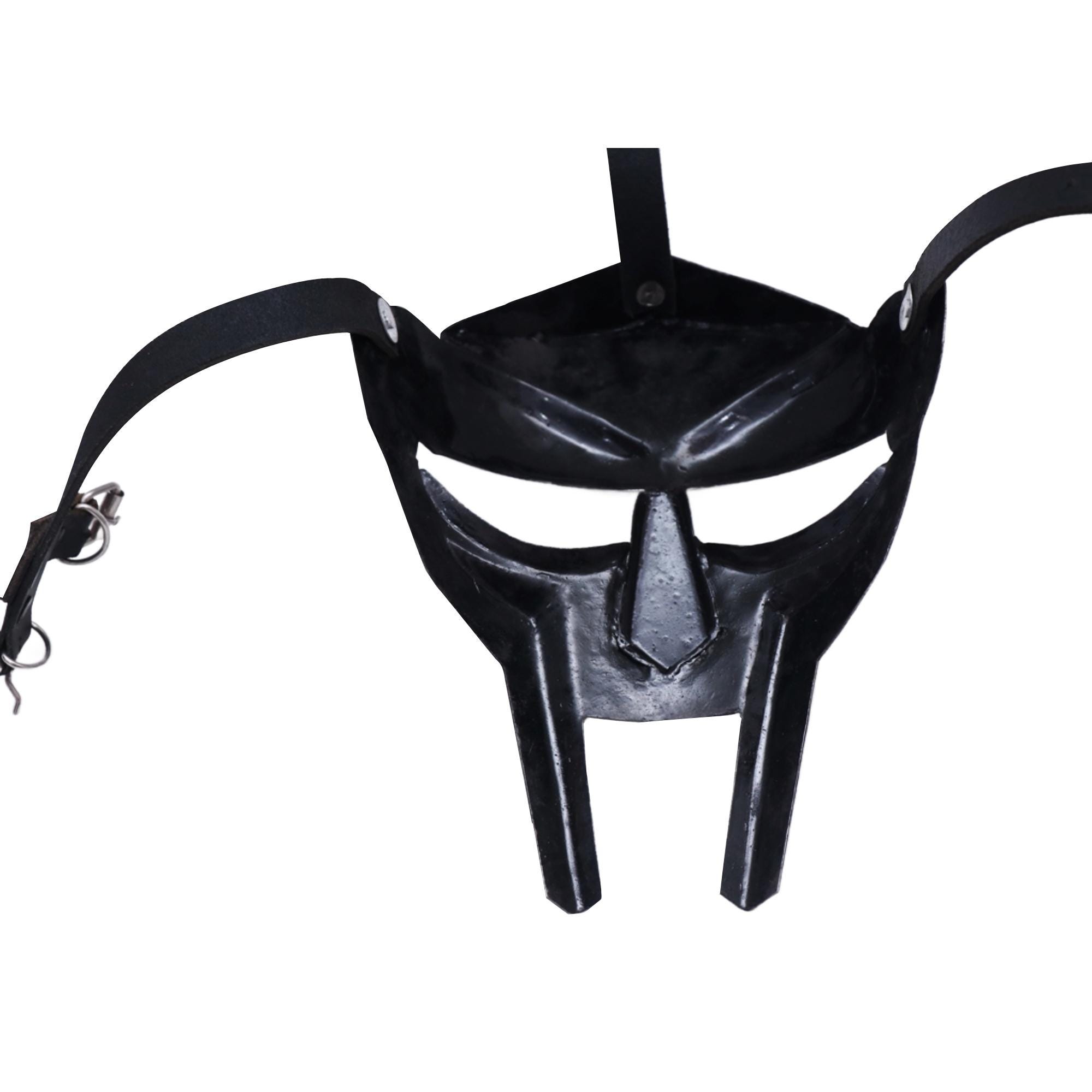Metal Steel Face Mask Armor Medieval MF Doom Rapper Mask Gladiator ...