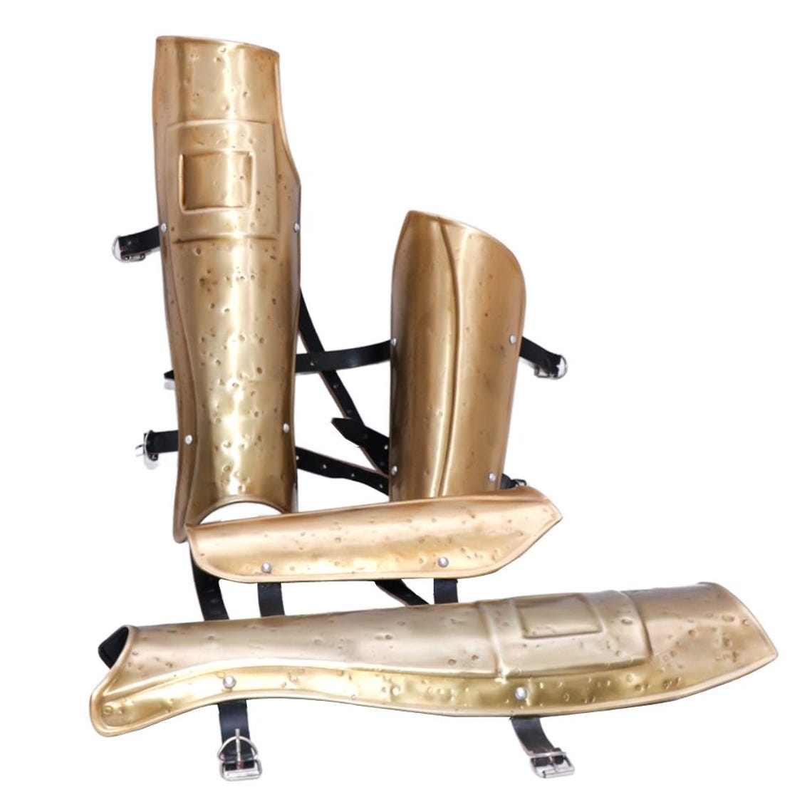 Medieval 300 Movie Spartan Leg Arm Guard Knight King Leonidas Metal Leg ...