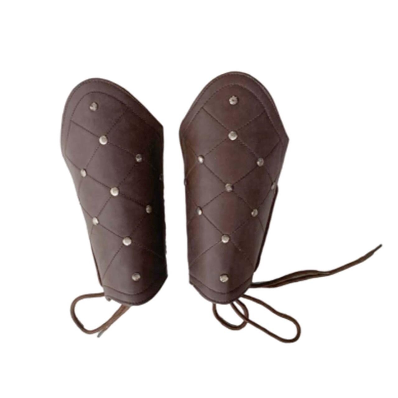 Medieval Arm Guard Bracers Leather Vambraces Wrist Guard Roman Armor ...