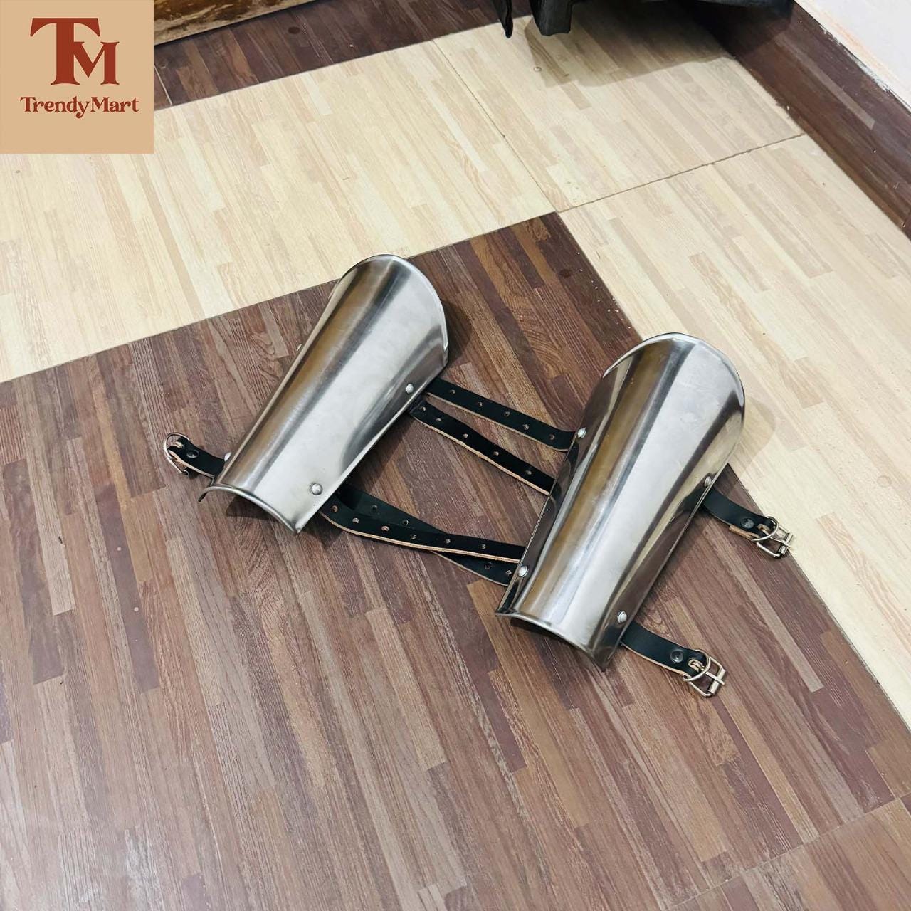 Medieval Arm Guard Bracers Steel Vambraces Silver Polish Hand Armor ...