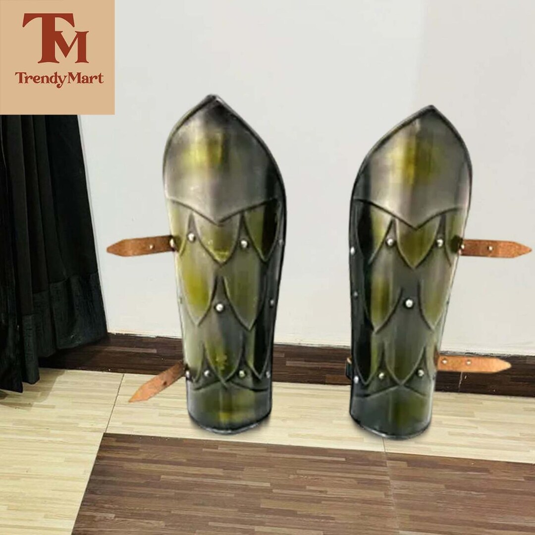 Medieval Arm Guard Bracers Antique Blackened Steel Vambraces Wrist ...