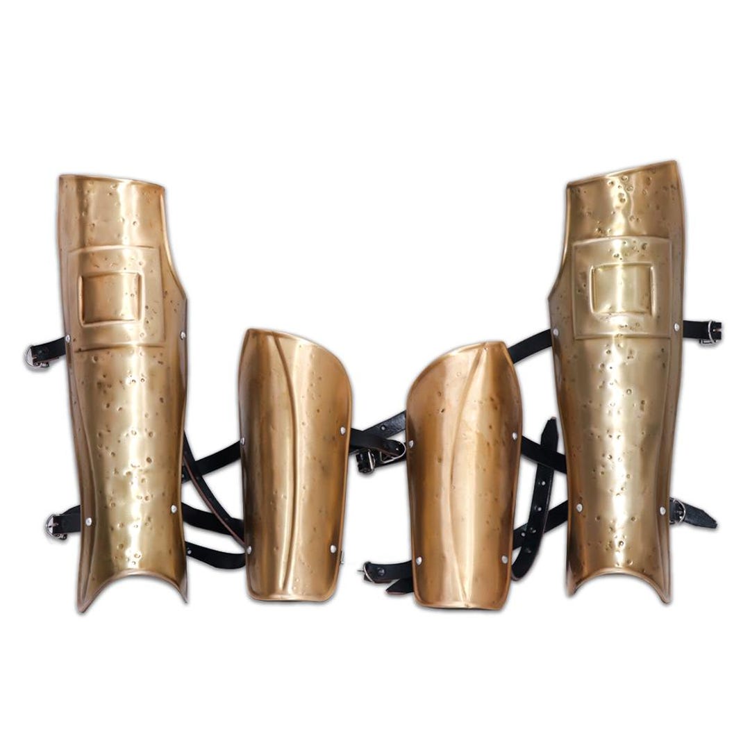Medieval 300 Movie Spartan Leg Arm Guard Knight King Leonidas Metal Leg ...