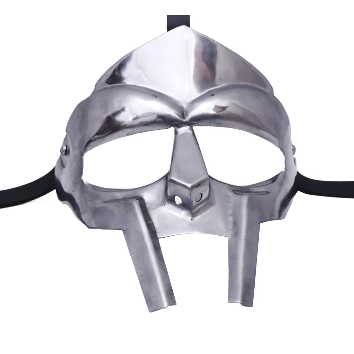 Metal Steel Face Mask Armor Medieval MF Doom Rapper Mask Gladiator ...