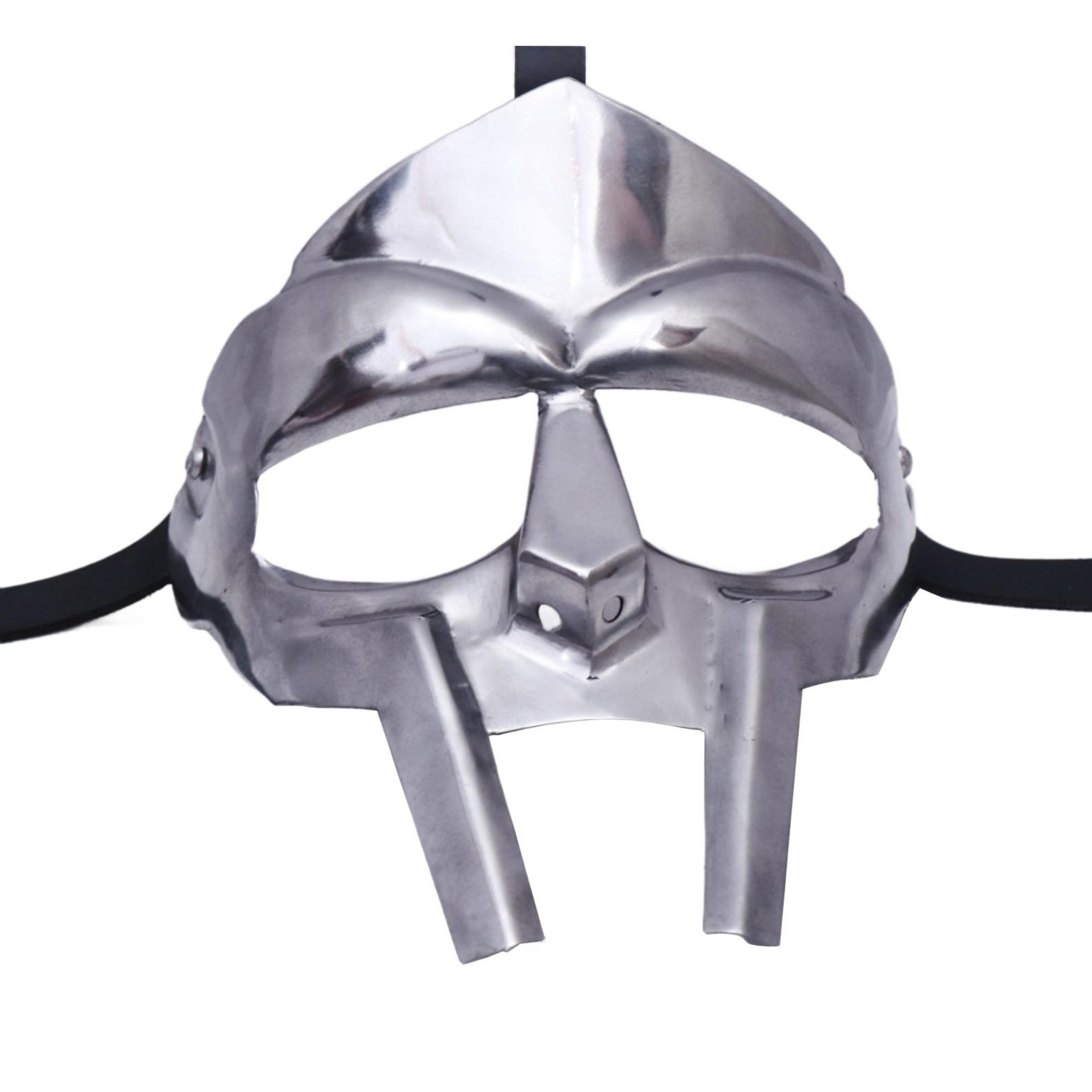 Metal Steel Face Mask Armor Medieval MF Doom Rapper Mask Gladiator ...