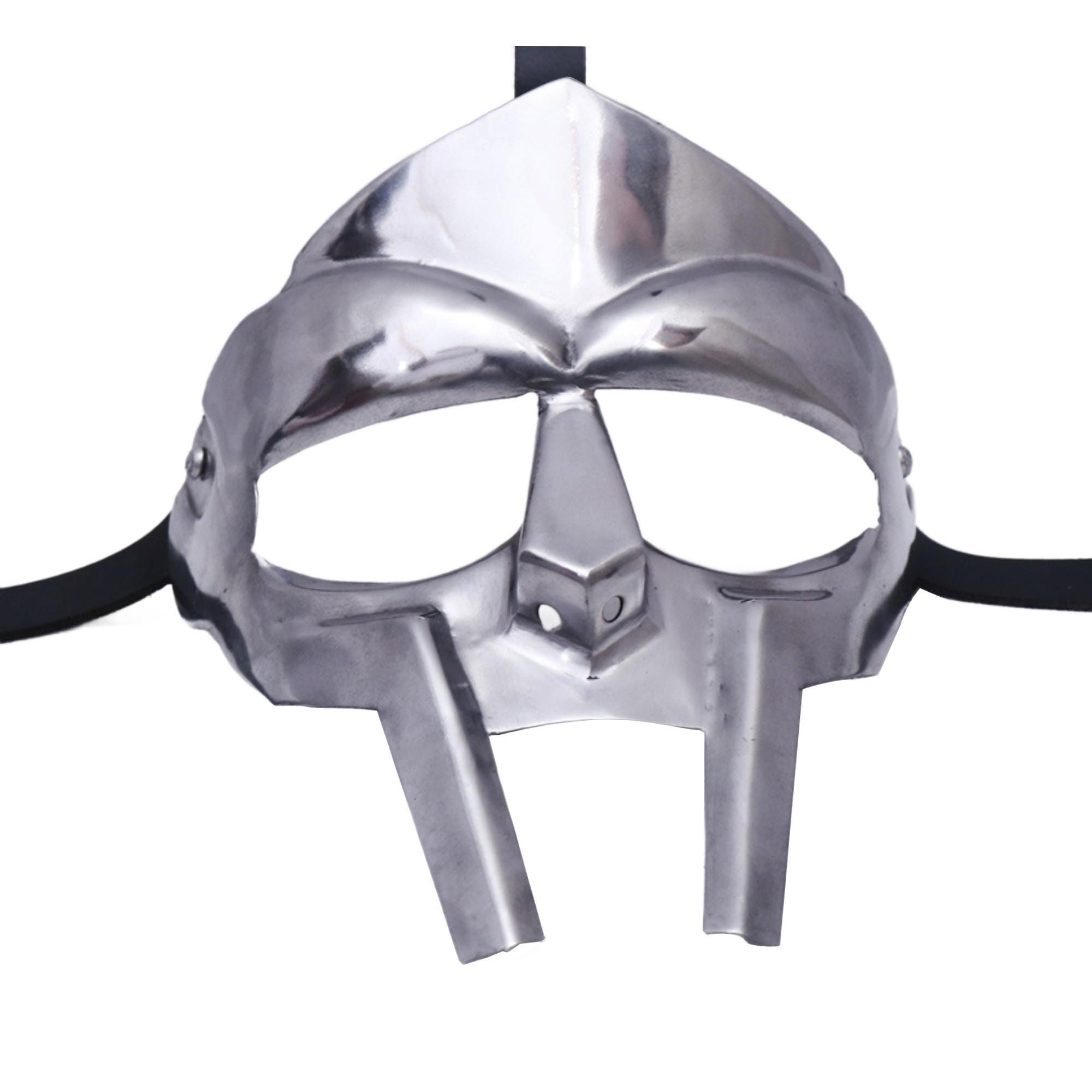 Metal Steel Face Mask Armor Medieval MF Doom Rapper Mask Gladiator ...