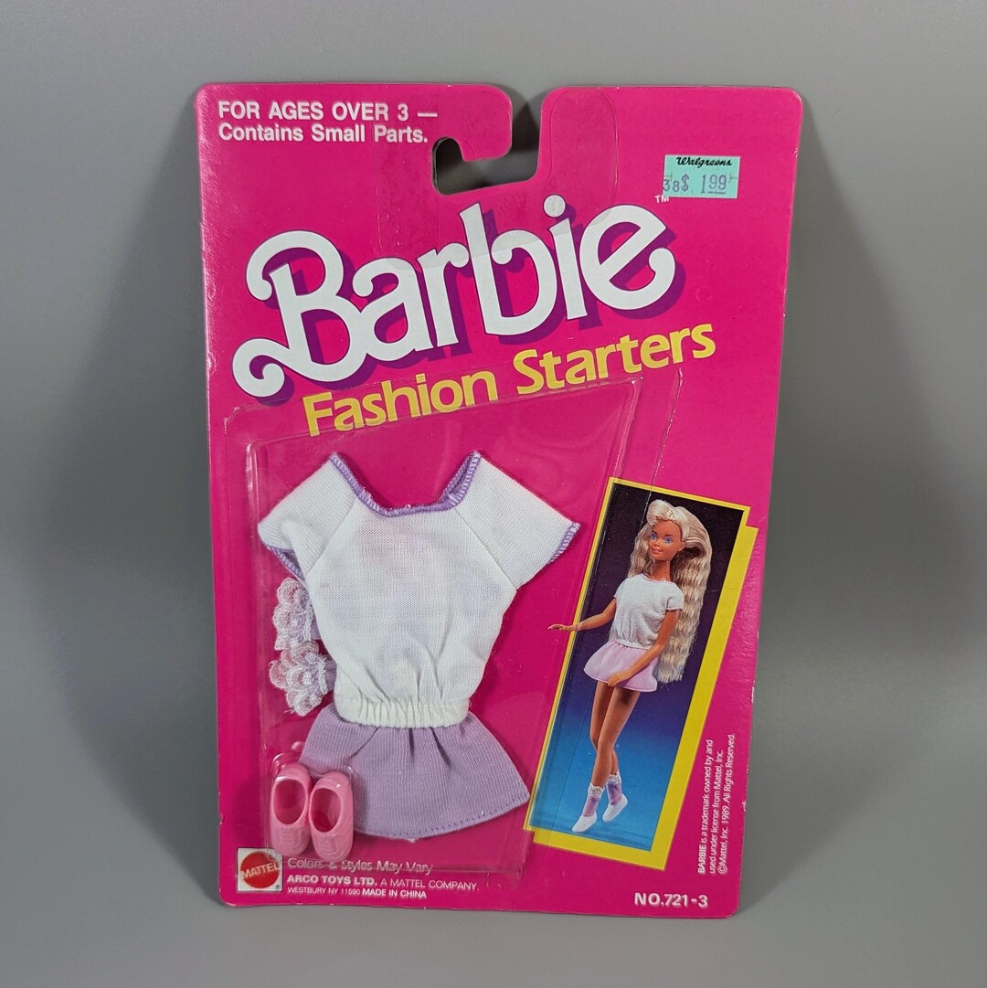 1989 Barbie Fashion Starters Outfit Set, Vintage Mattel #721-3, NRFP - Etsy