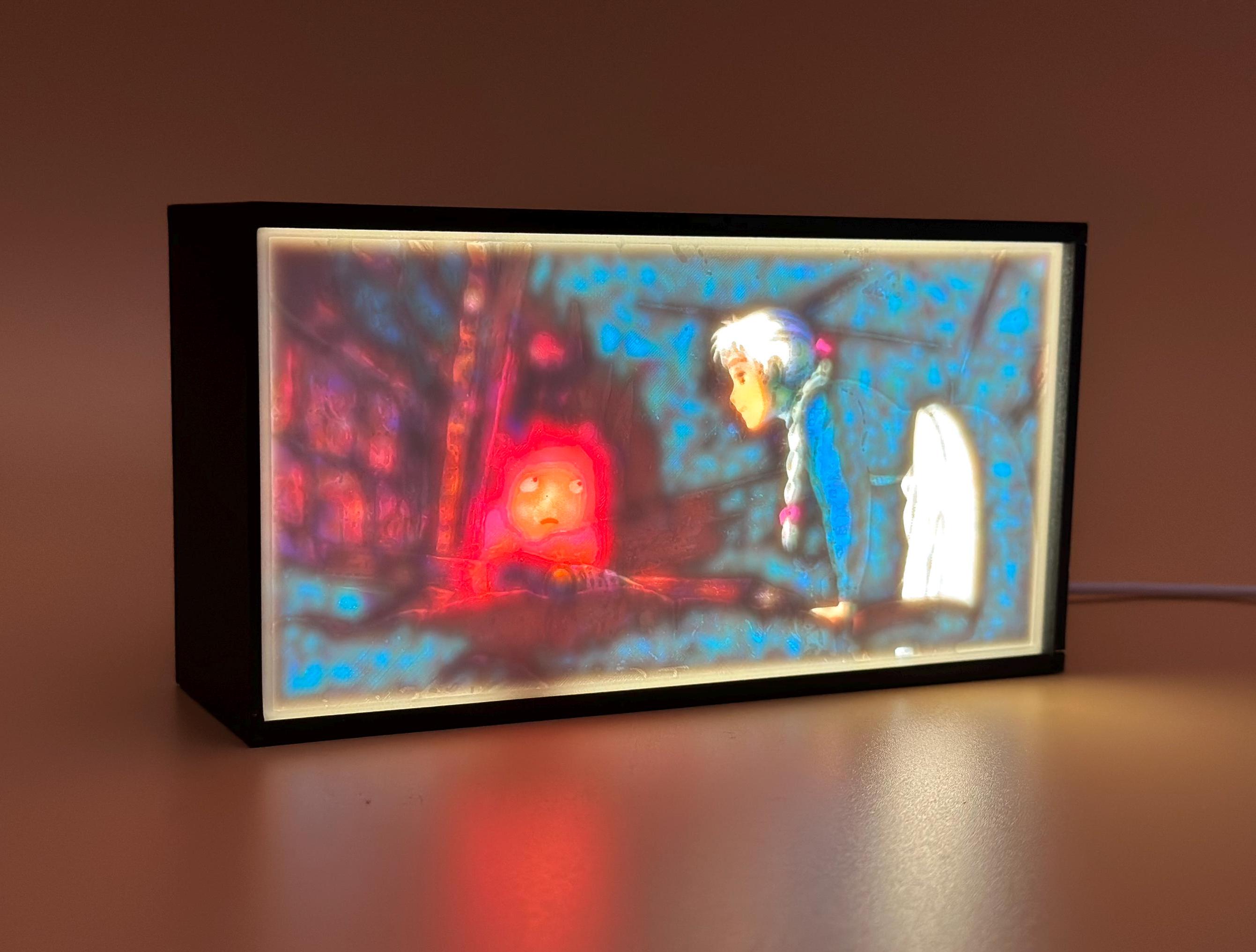 Enchanting Howl's Moving Castle Inspired Night Light Lamp With ...