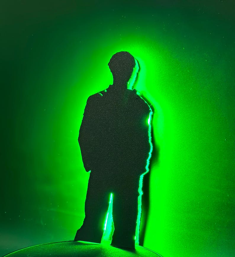 Bang Chan LED Silhouette Lamp: Color-changing K-pop Decor, Stray Kids ...
