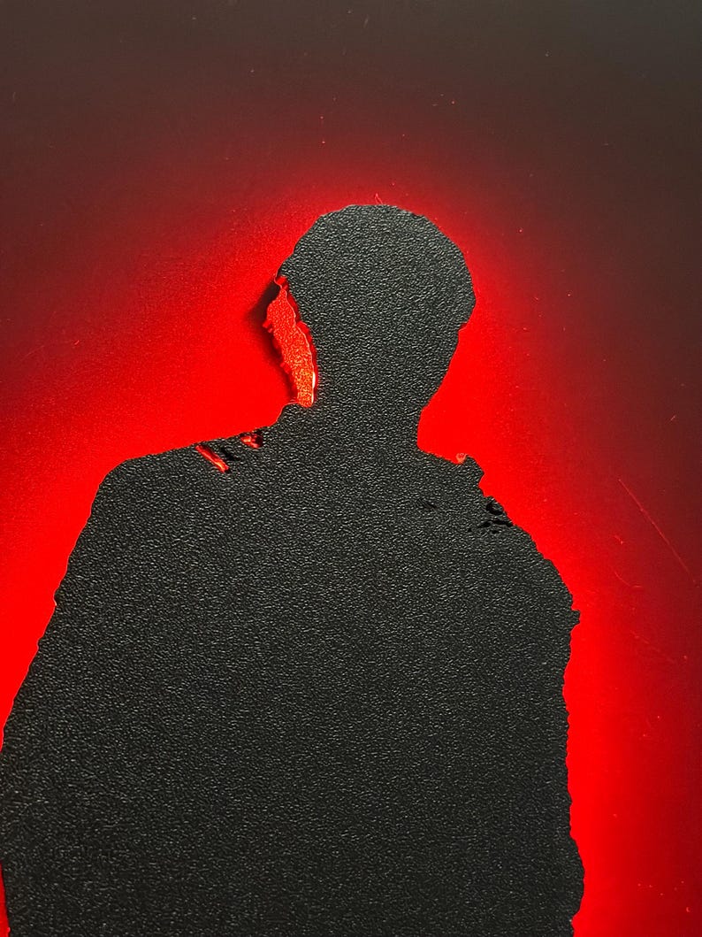Bang Chan LED Silhouette Lamp: Color-changing K-pop Decor, Stray Kids ...