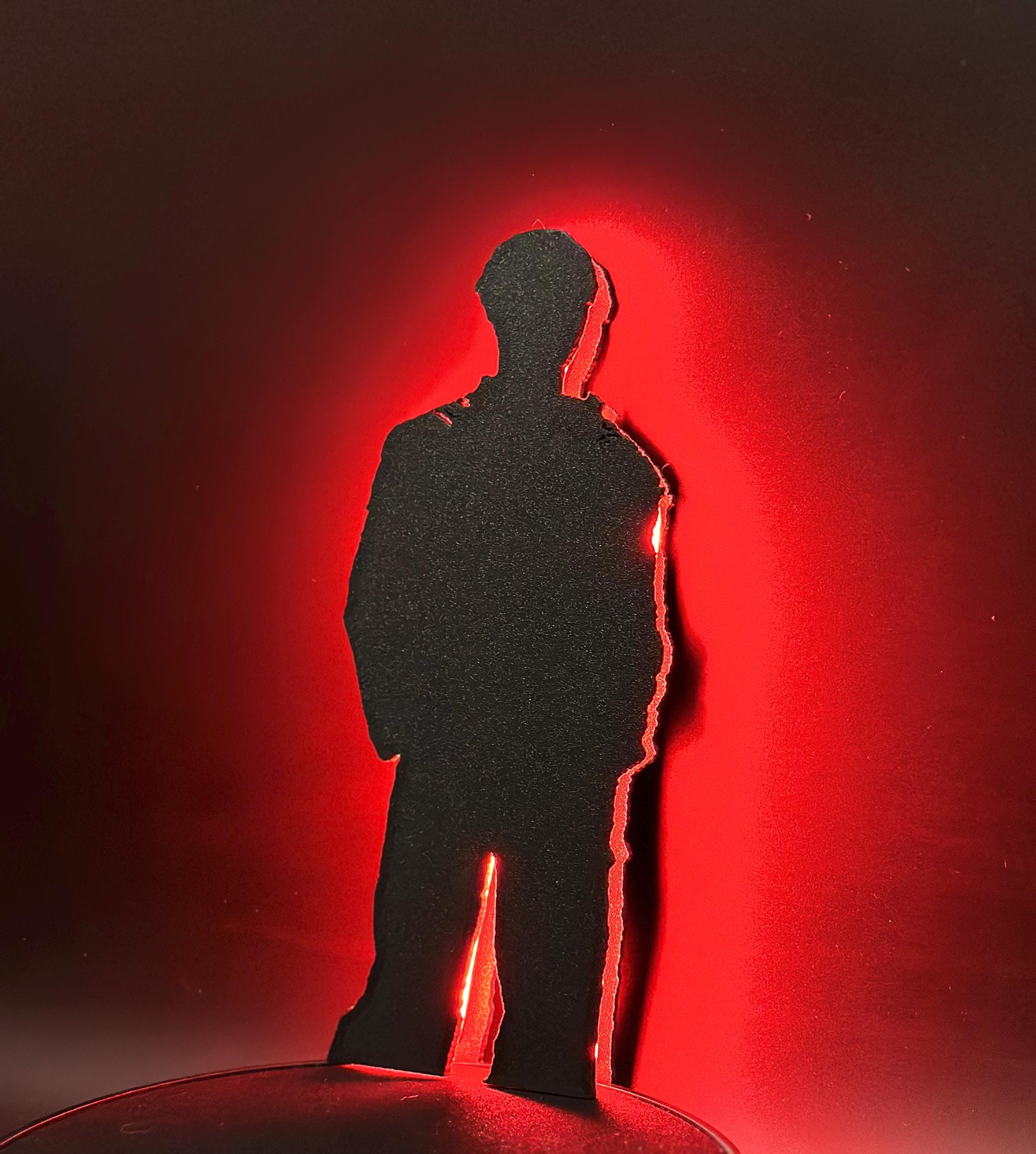 Bang Chan LED Silhouette Lamp: Color-changing K-pop Decor, Stray Kids ...
