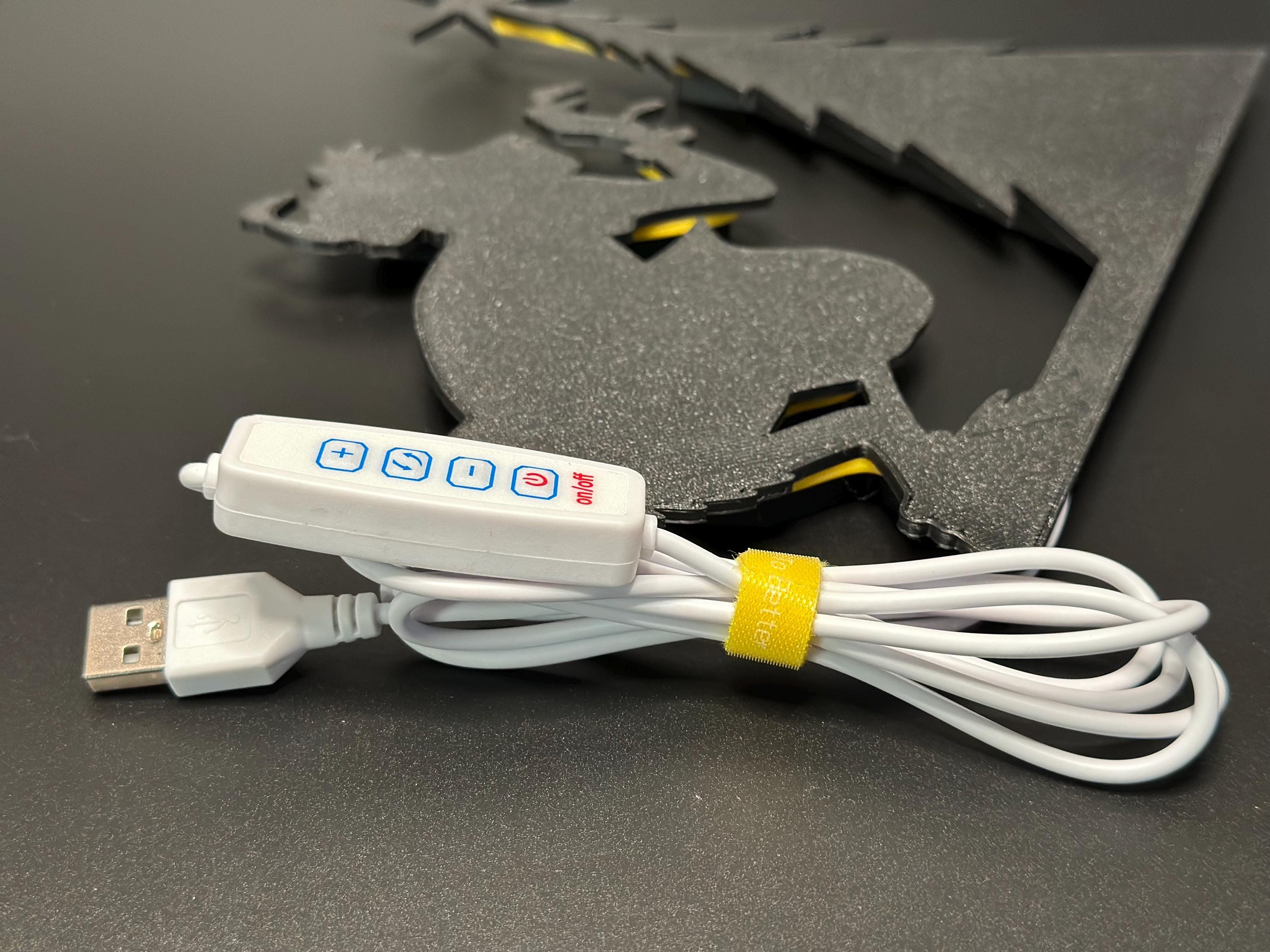 Grinch Silhouette USB Dimmer Light: Festive Christmas Decor for Holiday ...