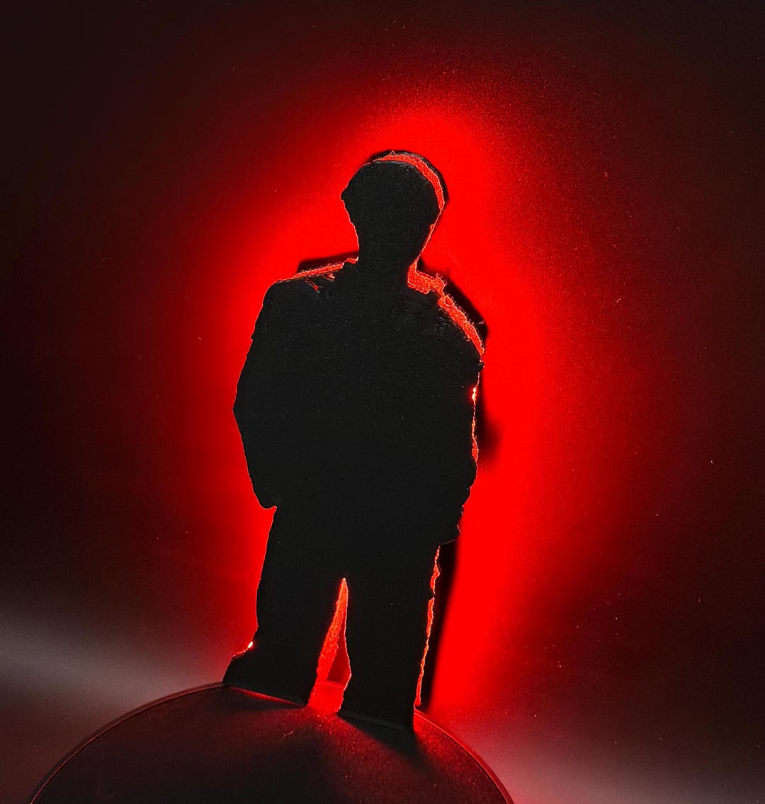 Bang Chan LED Silhouette Lamp: Color-changing K-pop Decor, Stray Kids ...