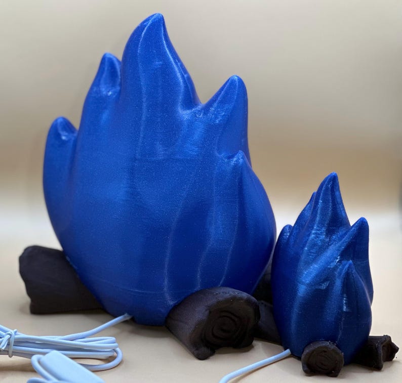 Enchanting Blue Flame Spirit Lamp: Mystical Glow for Magical Home Decor ...