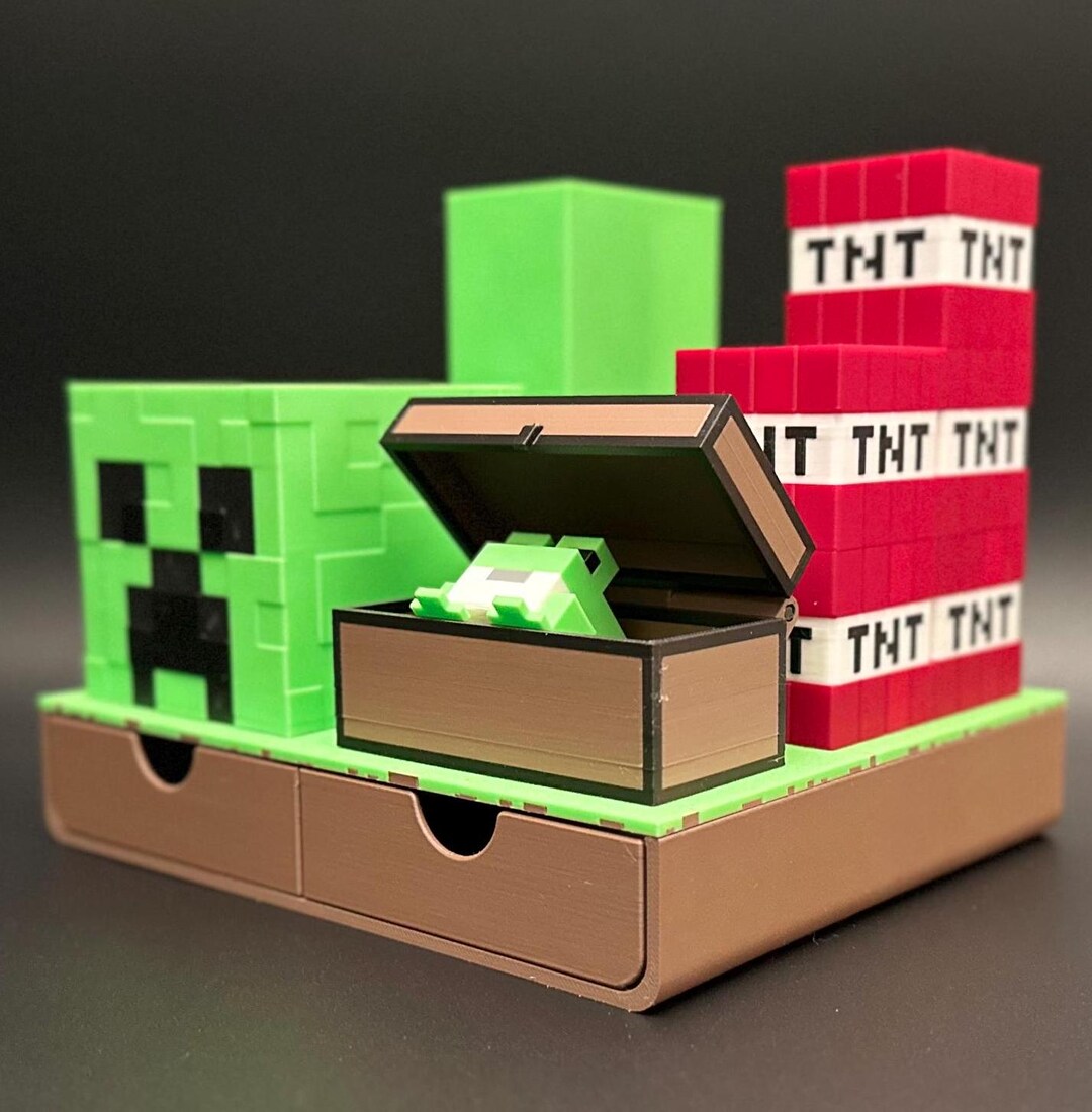 Gamer Desk Caddy: Pixel-perfect Organizer for Play and Craft Supplies ...