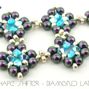 Shape Shifter - Diamond Lattice Variation - Bracelet Beading Pattern ...